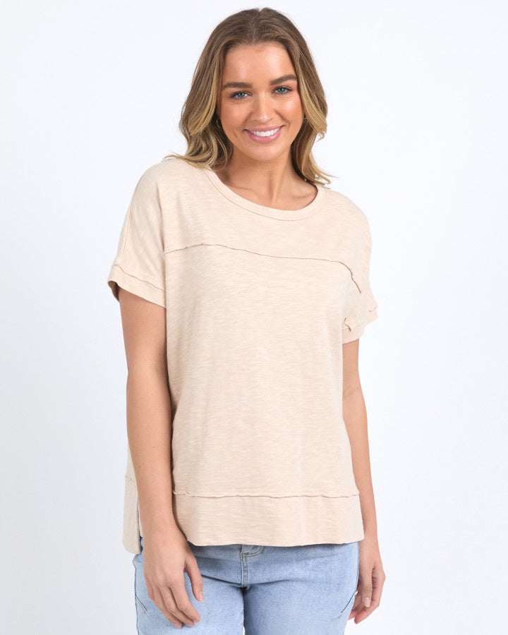 Allison tee Oat – Brave and Be