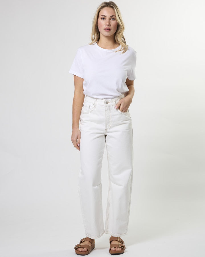 Carson Barrel Jean Ecru – Brave and Be